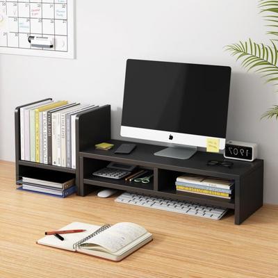 Desktop computer monitor lift stand office desktop shelf