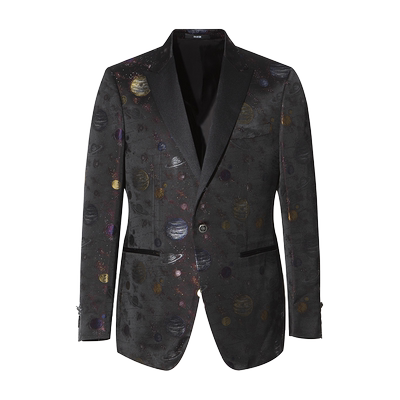 威雅西装RARE星球印花提花