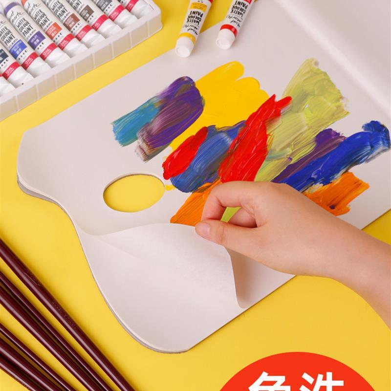 tearoff paper acrylic palette disposable一次性免洗调色纸板