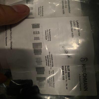 德国Hirschmann赫斯曼公插头，ELKA 3008V(