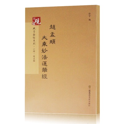 大乘妙法莲华经砚台金帖元赵孟頫小楷字帖放大正版书法字帖历代碑帖硬毛钢笔繁体字书籍基础实战临摹练习技能法教程