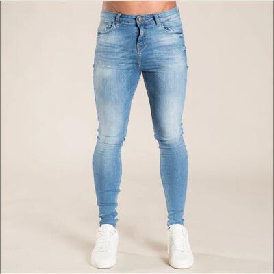 Man Plus Size Pants skinny Jeans Trousers Men 小脚牛仔长裤男