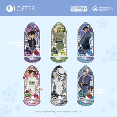 名侦探柯南彩窗流沙立牌摆件