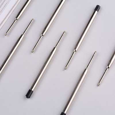 新款直销424金属圆珠笔G2油墨笔芯 1.0mm黑色笔芯广告笔logo 99mm