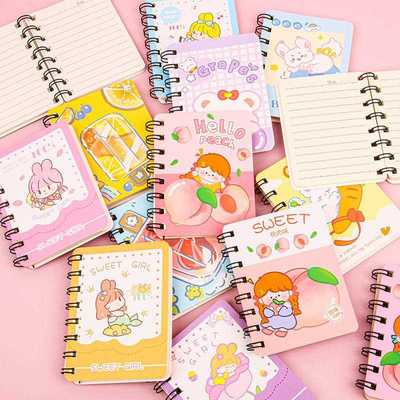 新款直销卡通线圈本学生迷你便携小本子少女心笔记本礼品文具便携
