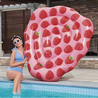 新款直销Bestway43392柠檬游泳圈加大加厚水上救生圈网红泳圈成人