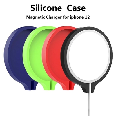For IPhone 12 Wireless Charger Accessories Soft Silicone Ca
