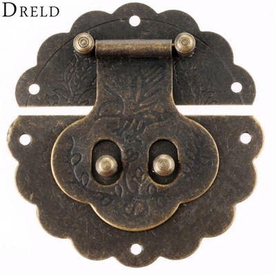 Antique Box Latches Decorative Drawer Hasp Jewelry Wooden Bo