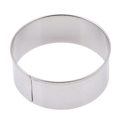 5 Pcs Silver Stainless Steel Cover Cake Ring DIY Cheesecake
