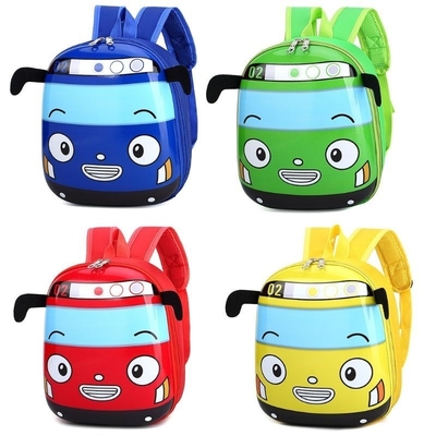 Kids Cartoon 3D Car Shape School Backpack Kindergarten Boo