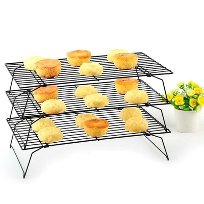 Three Layers Cake Wire Cooling Rack Kitchen Baking Tools Sta