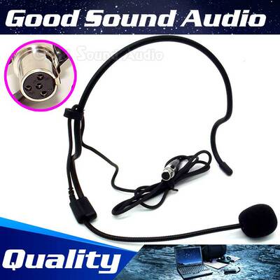 Mini XLR 4 Pin TA4F 4PIN Connector Headband Headworn Mic Ear