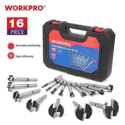 16PC Forstner Drill Bits Set 6mm-50mm Wood Drill Bits 40CR S