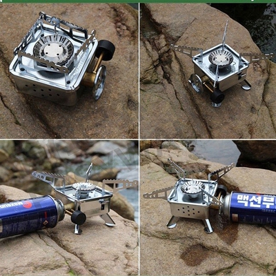 Outdoor Cooking ea Stove Foldable Mini-tridge Gas Stove Outd
