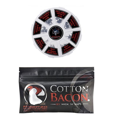 Organic Cotton Prebuilt Coil Kit Vape Cotton Twisted Alien C