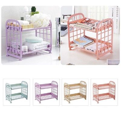 Mini Plastic Storage Rack Shoes Shelf Home Bathroom Kitchen
