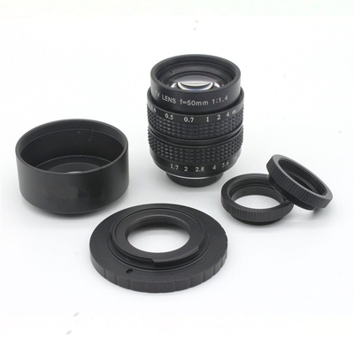 Fujian CCTV 50mm F1.4 Lens + C FX Mount Ring for Fuji Fujif