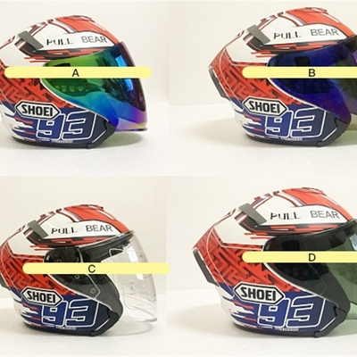 Motorcycle helmet Anti UV PC visor Lens for shoei open face