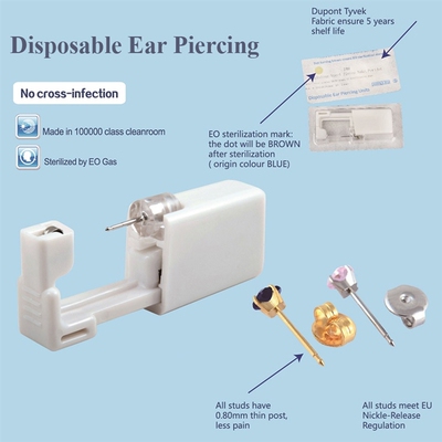 1Piece Disposable Safe Sterile Ear Stud Piercing Unit Kit C