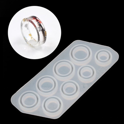 8Pcs Assorted Sizes Ring Silicone Mold  Resin Jewelry Resin