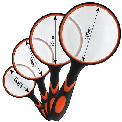 *Magnifying Glass Handheld Magnifier 50/65/75/90/100mm Lens