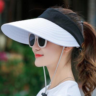 women summer sun visor wide-brimmed hat beach hat