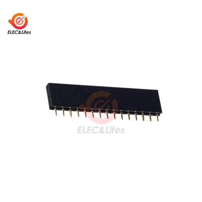 10PcS 15 Pin Single Row StRaigHt Female Pin HeadeR 2.54mm P