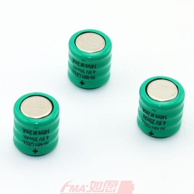 3x Ni-MH Button Rechargeable Battery 4.8V 20MAH  Car LED Tor