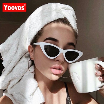 Yoovos Cateye Sunglasses Women 2019 Retro Cat Eye Brand Des