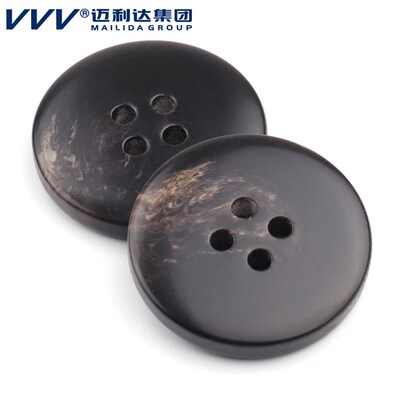 速发现货树脂M花纽扣 眼形鼓面四圆花纹钮扣 大衣外套扣子棒4121