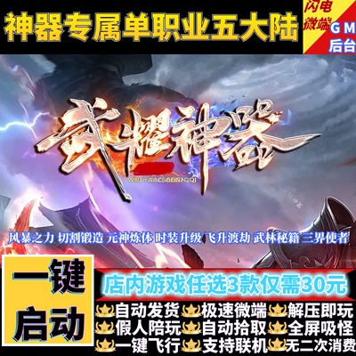传奇单机版武耀神器专属无限刀单职业五大陆假人GM后台微端联机网