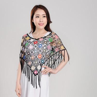 cape shawl small hollow flower hook thin women for clothing