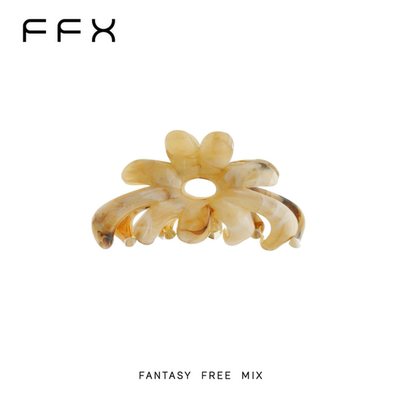 弗弗西FFX雏菊清透抓夹半扎发