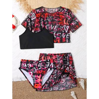 swimsuit ladies kids large and middle for set bikini Sexy