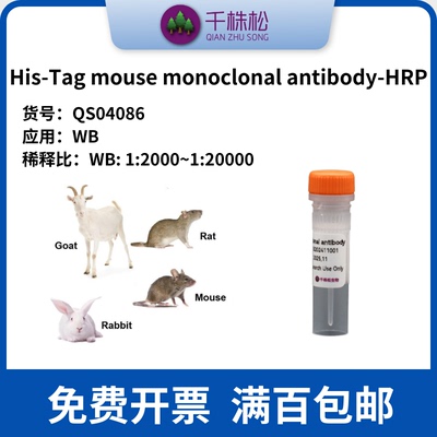 His-Tag mouse monoclonal antibody-HRP WB实验 标签抗体