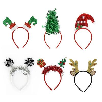 Christmas Headbands Elk Antlers Cute Xmas Hair Accessor