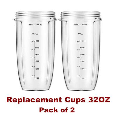 Replacement Parts 32oz Blender Cups NutriBullet 600w 900w