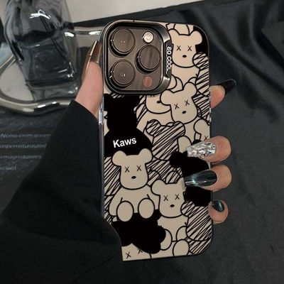 卡通暴力熊适用真我GTNeo7Turbo手机壳GTNeo5/Neo6SE彩银磨砂Realme151413Pro+高级感学生V13V25V50V60SV70