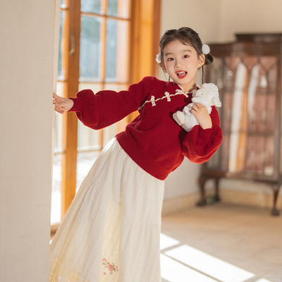 十三余季保暖百搭毛衣女童