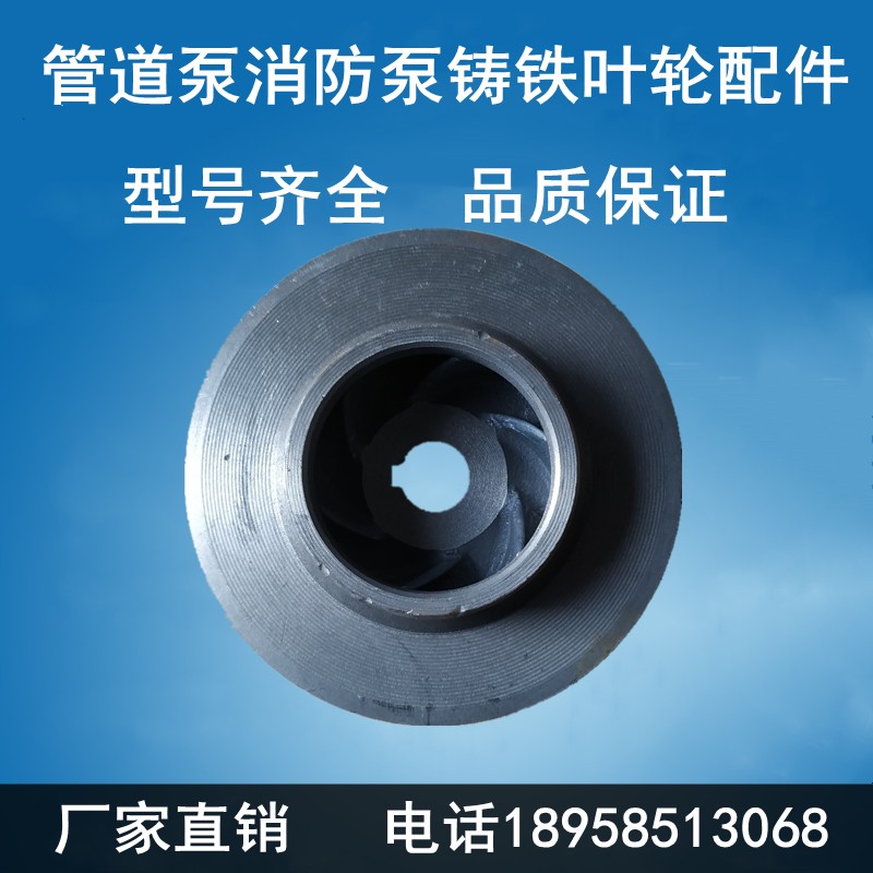 厂家直销ISG管道泵叶轮ISW卧式离心泵热水循环泵铸铁叶轮水泵配件