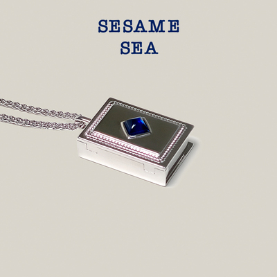 SESAME SEA 祈祷书项链 可开合吊坠 小众高级气质耳钉 特价