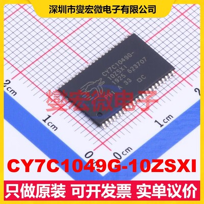 CY7C1049G-10ZSXI TSOPII-44-10.2 4Mbit SRAM静态随机存取存储器