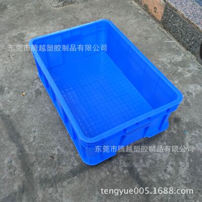 厂家直销塑料EU物流箱-蓝色eu周转箱-41333塑胶箱汽配铝片周转箱