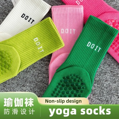 Non-Slip Yoga Socks with Grip for Pilates Ballet Gym/瑜伽袜