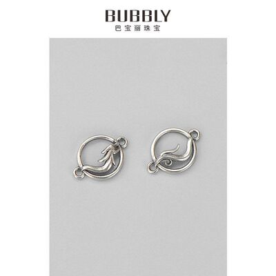 配饰纯银DIYs925情侣龙凤手链