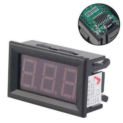 Digital Voltmeter Ammeter 4 Digital LED Blue Tachometer RPM