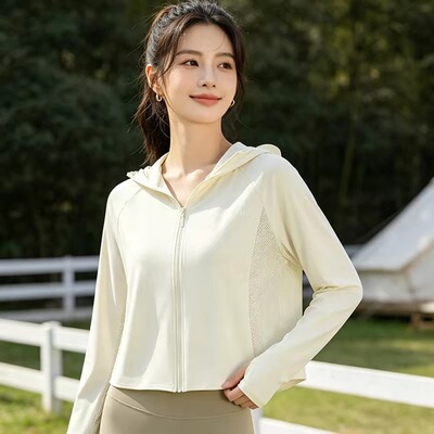 蕉下女士披肩帽衫防晒衣UL002防紫外线夏冰丝凉感外套透气防晒服
