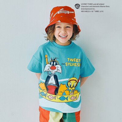 BREEZEsquare儿童Tweety Bird合作款双面卡通印花短袖T恤P307056