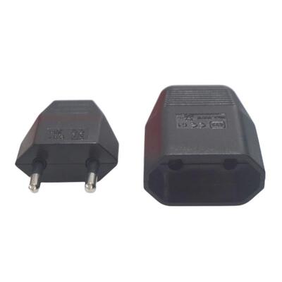 家用公母组装接线插头 欧式欧标2.5A250V10A子母插头德式二芯插头