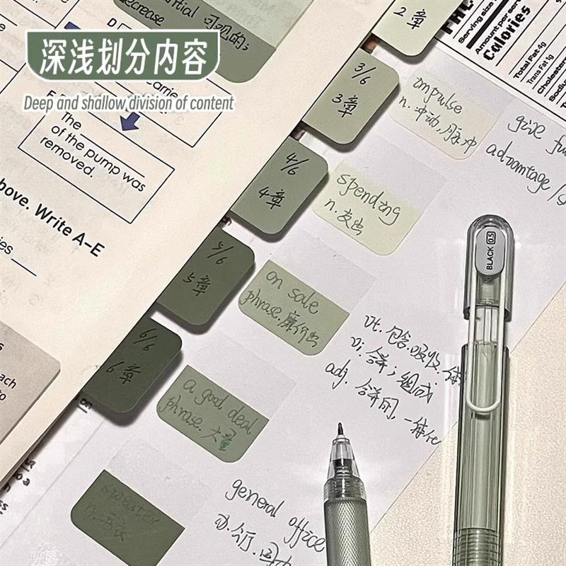 高颜值索引贴便利贴标签贴纸可爱小清新记事指示标记贴分类书签纸
